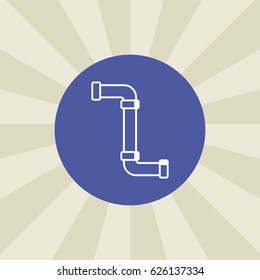 Pipe Icon Sign Design Background Stock Vector (Royalty Free) 626137334 ...