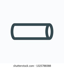 Pipe Linear Icon Tube Vector Icon Stock Vector (Royalty Free ...