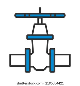 Pipe Valve Icon Editable Bold Outline Stock Vector (Royalty Free ...