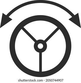Pipe Valve Icon Valve Opens Arrows Stock Vector (Royalty Free ...