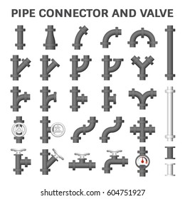Pipe Vector Consist Flange Joint Valve Stock Vector (Royalty Free ...