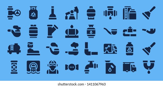 Pipeline Icon Set 32 Filled Pipeline Stock Vector (Royalty Free ...
