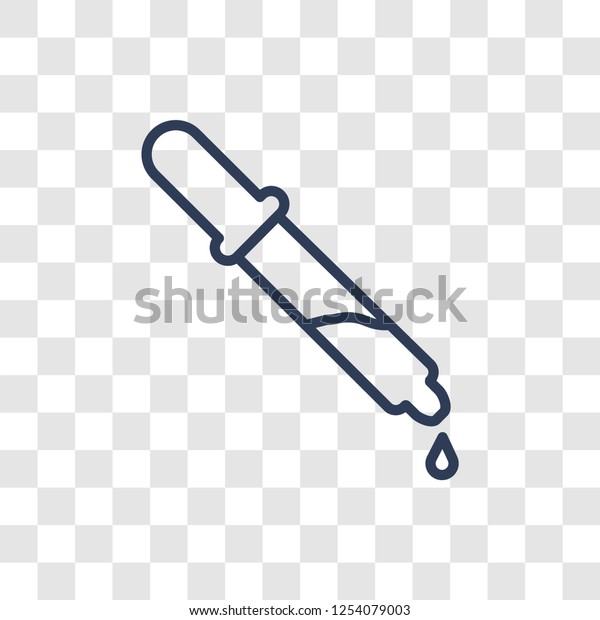 Pipette Icon Trendy Linear Pipette Logo Stock Vector (Royalty Free ...