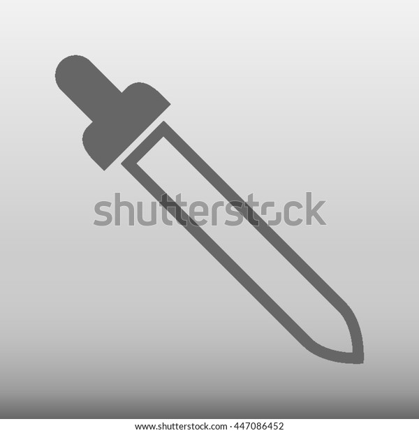 Pipette Vector Icon Illustration Stock Vector (Royalty Free) 447086452 ...