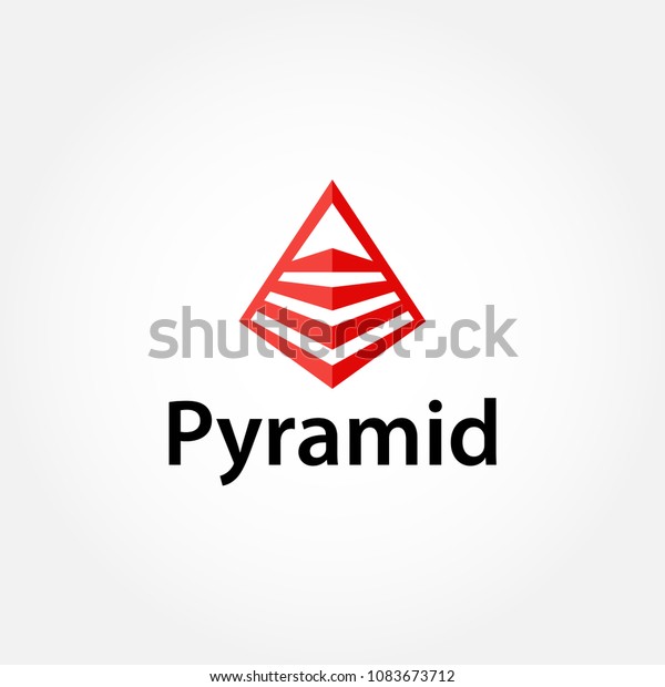 Piramid Design Perspective Style Stock Vector (Royalty Free) 1083673712 ...