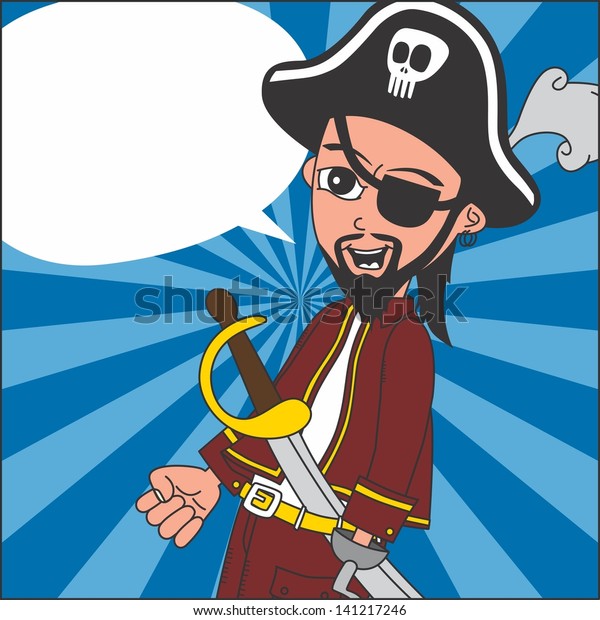 Pirate Cartoon Laugh Stock Vector (Royalty Free) 141217246 | Shutterstock