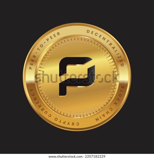 Pirate Chain Cryptocurrency Logo Black Color Stock Vector (Royalty Free ...