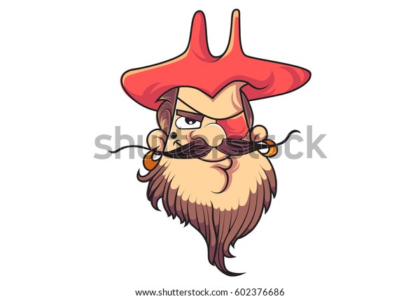 Pirate Face Emoji Angry Vector Illustration Stock Vector (Royalty Free ...
