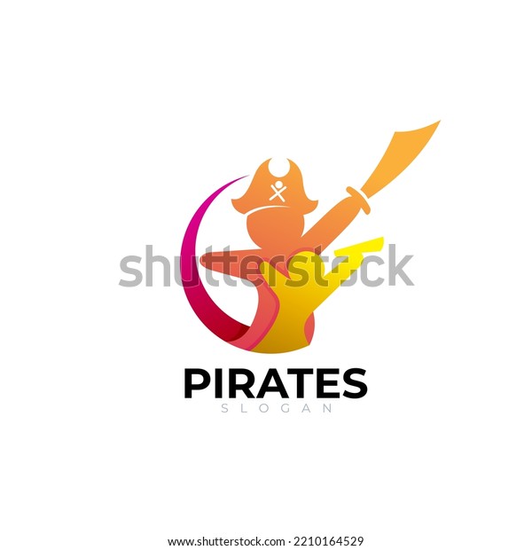 Pirates Logo Template Modern Design Vector Stock Vector (Royalty Free ...