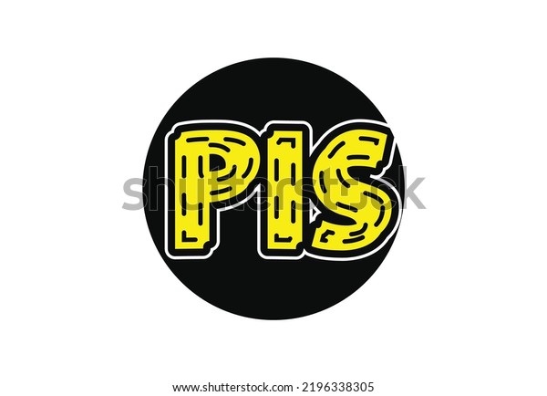 Pis Letter Logo Icon Design Template Stock Vector (Royalty Free ...