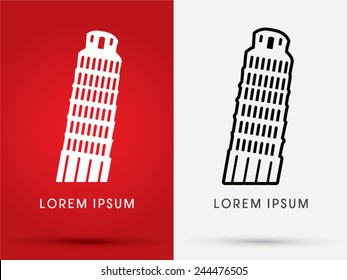 Pisa Tower Logo Graphic Vector Stock Vector (Royalty Free) 244476505 ...