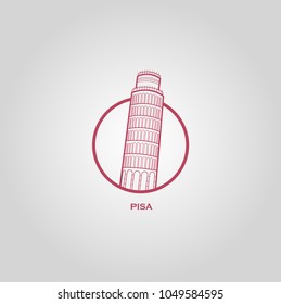 Pisa Vector Illustration Stock Vector (Royalty Free) 1049584595 ...