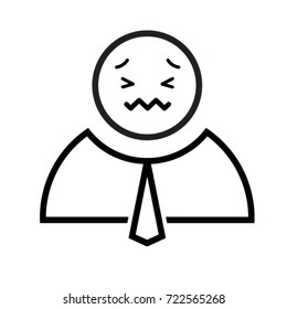 Pissed Off Business Man Vector Icon Stock Vector (Royalty Free ...