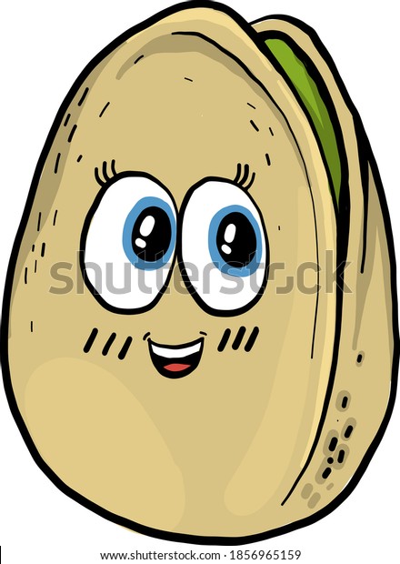 Pistachio Cute Smile Illustration Vector On Stock Vector (Royalty Free ...