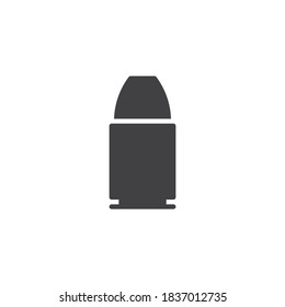Pistol Bullet Vector Icon Filled Flat Stock Vector (Royalty Free ...