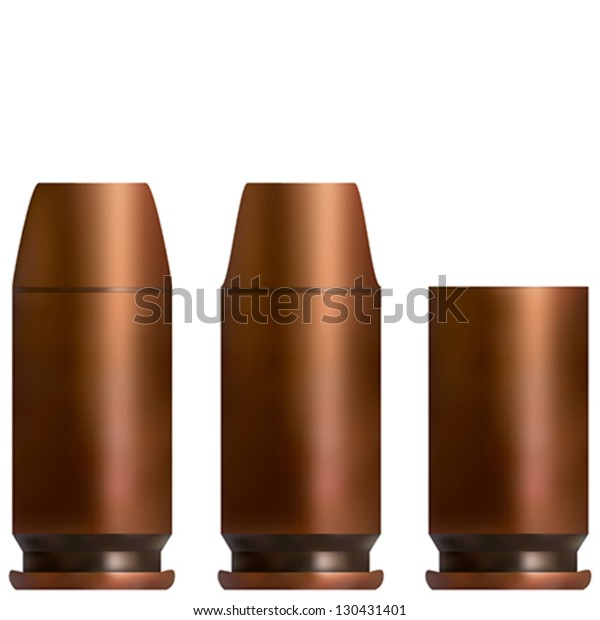 Pistol Cartridges Vector Stock Vector (Royalty Free) 130431401