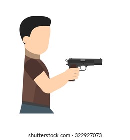 3,873 Hand holding gun vector Images, Stock Photos & Vectors | Shutterstock
