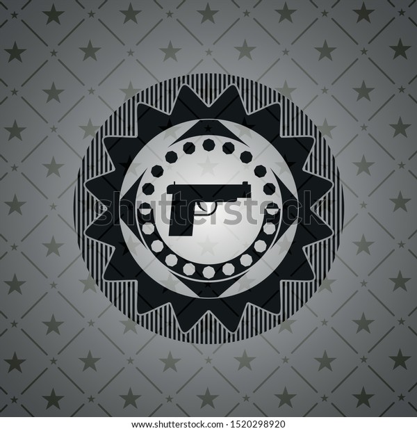 Pistol Icon Inside Black Emblem Stock Vector (Royalty Free) 1520298920 ...