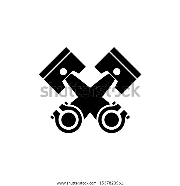 Piston Logo Design Inspiration Vector Illustration Stock Vector ...