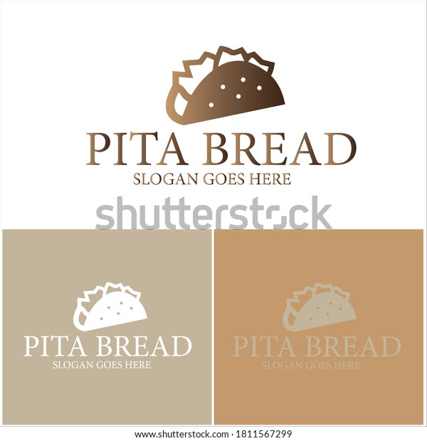 Pita Bread Logo Template Business Vector Stock Vector (Royalty Free ...