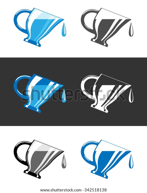 Pitcher Cold Water Logo Stock Vector (Royalty Free) 342518138 ...