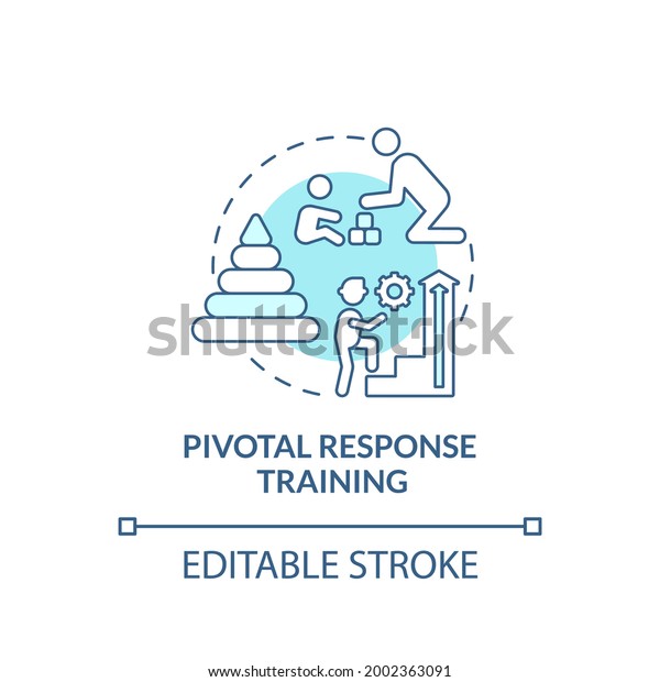 Pivotal Response Training Concept Icon Autistic Stock Vector (Royalty ...