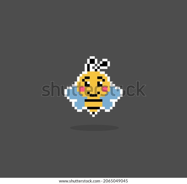 Pixel 8 Bit Bee Animal Game Stock Vector (Royalty Free) 2065049045 ...