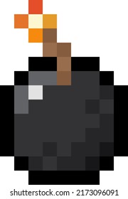 Pixel 8 Bit Bomb Isolated Vector Stock Vector (Royalty Free) 2173096091 ...