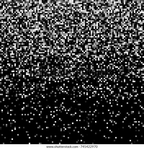 Pixel Abstract Bw Technology Gradient Background Stock Vector (Royalty ...