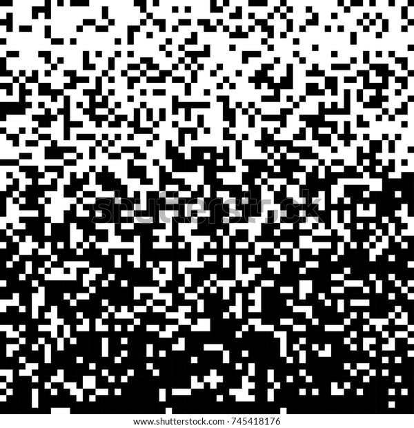 Pixel Abstract Technology Gradient Bw Background Stock Vector (Royalty ...