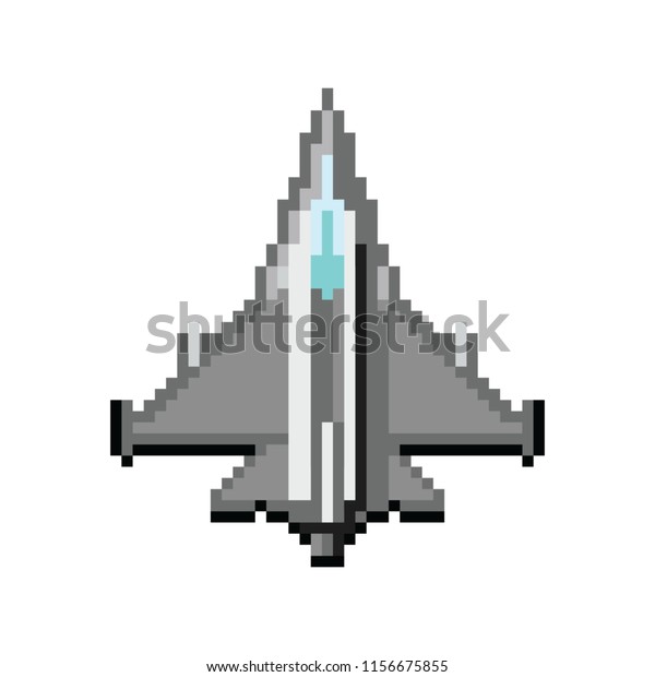 Pixel Air Plane Logo Pixel Art Stock Vector (Royalty Free) 1156675855 ...