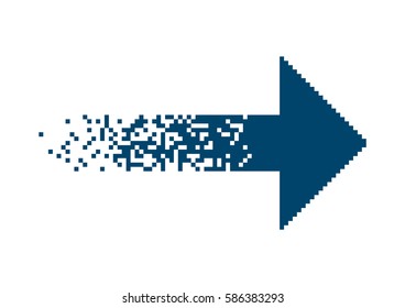 Pixel Arrow Pixel Logo Design Arrow Stock Vector (Royalty Free ...