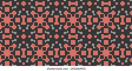 Pixel Art 8 Bit Background Seamless Stock Vector (Royalty Free) 1922664953