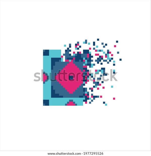 Pixel Art 8 Bit Dispersed Filled Stock Vector (Royalty Free) 1977295526 ...