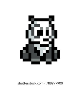 Pixel Art 8bit Style Cute Panda Stock Vector (Royalty Free) 788977900 ...