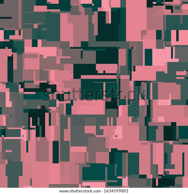 Pixel Art Abstract Background Made Geometric Stock Vector (Royalty Free ...