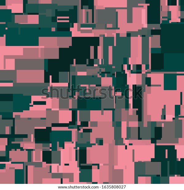 Pixel Art Abstract Background Made Geometric Stock Vector (Royalty Free ...