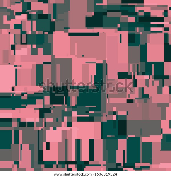 Pixel Art Abstract Background Made Geometric Stock Vector (Royalty Free ...