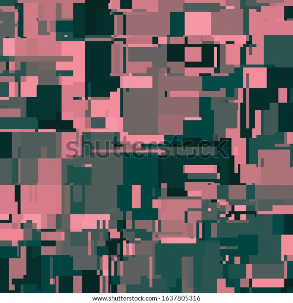 Pixel Art Abstract Background Made Geometric Stock Vector (Royalty Free ...