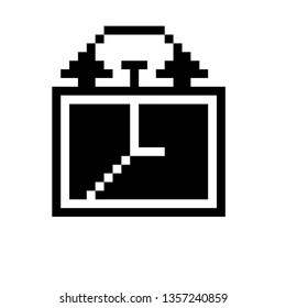 Pixel Art Alarm Clock Stock Vector (Royalty Free) 1357240859 | Shutterstock