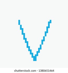 Pixel Art Green Check Mark Stock Vector (Royalty Free) 1072643492 ...