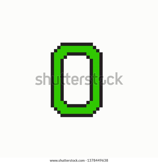 Pixel Art Alphabet O Stock Vector (Royalty Free) 1378449638 | Shutterstock