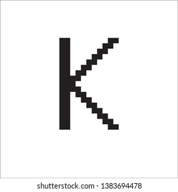 Pixel Art Alphabet Type K: เวกเตอร์สต็อก (ปลอดค่าลิขสิทธิ์) 1383694478 ...