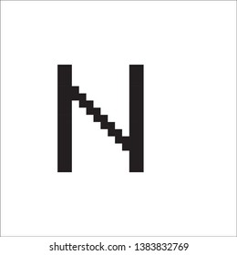 Pixel Art Alphabet Type N 스톡 벡터(로열티 프리) 1383832769 | Shutterstock