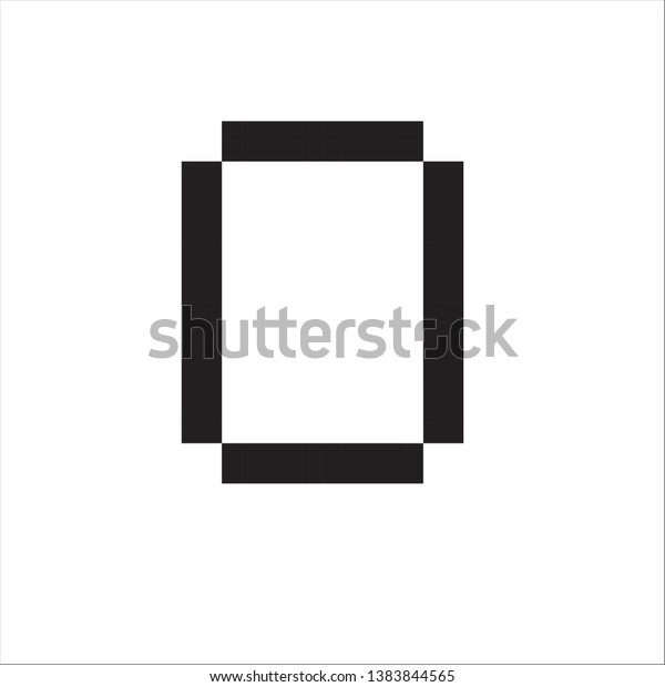 Pixel Art Alphabet Type O 스톡 벡터(로열티 프리) 1383844565 | Shutterstock