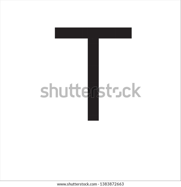 Pixel Art Alphabet Type T Stock Vector (Royalty Free) 1383872663 ...