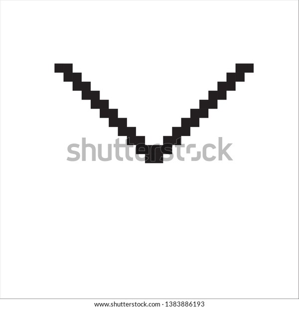 Pixel Art Alphabet Type V 스톡 벡터(로열티 프리) 1383886193 | Shutterstock