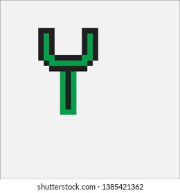 Pixel Art Alphabet Type Y Stock Vector (Royalty Free) 1385421362 ...