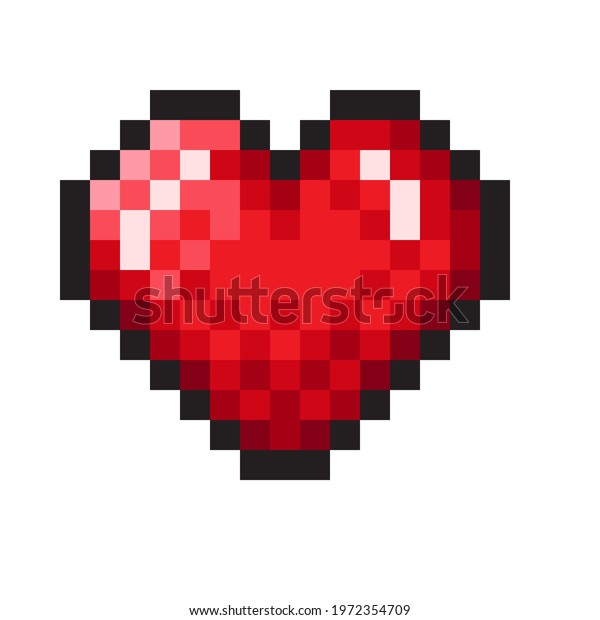 Pixel Art Background Love Art Background Stock Vector (Royalty Free ...