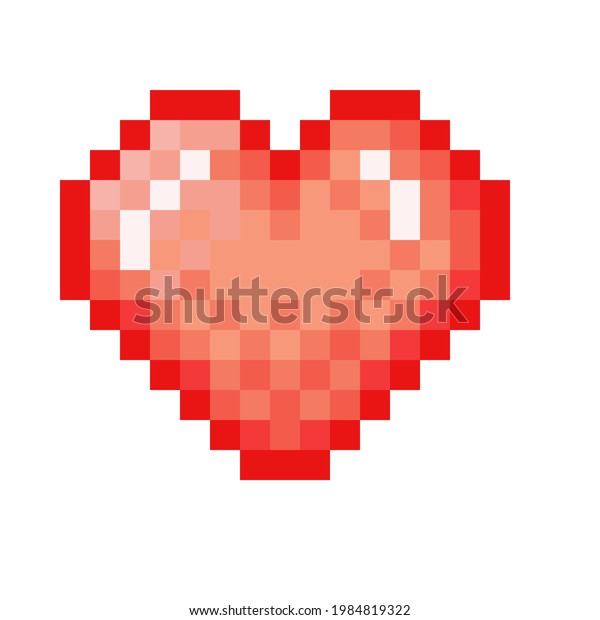 Pixel Art Background Love Art Background Stock Vector (Royalty Free ...